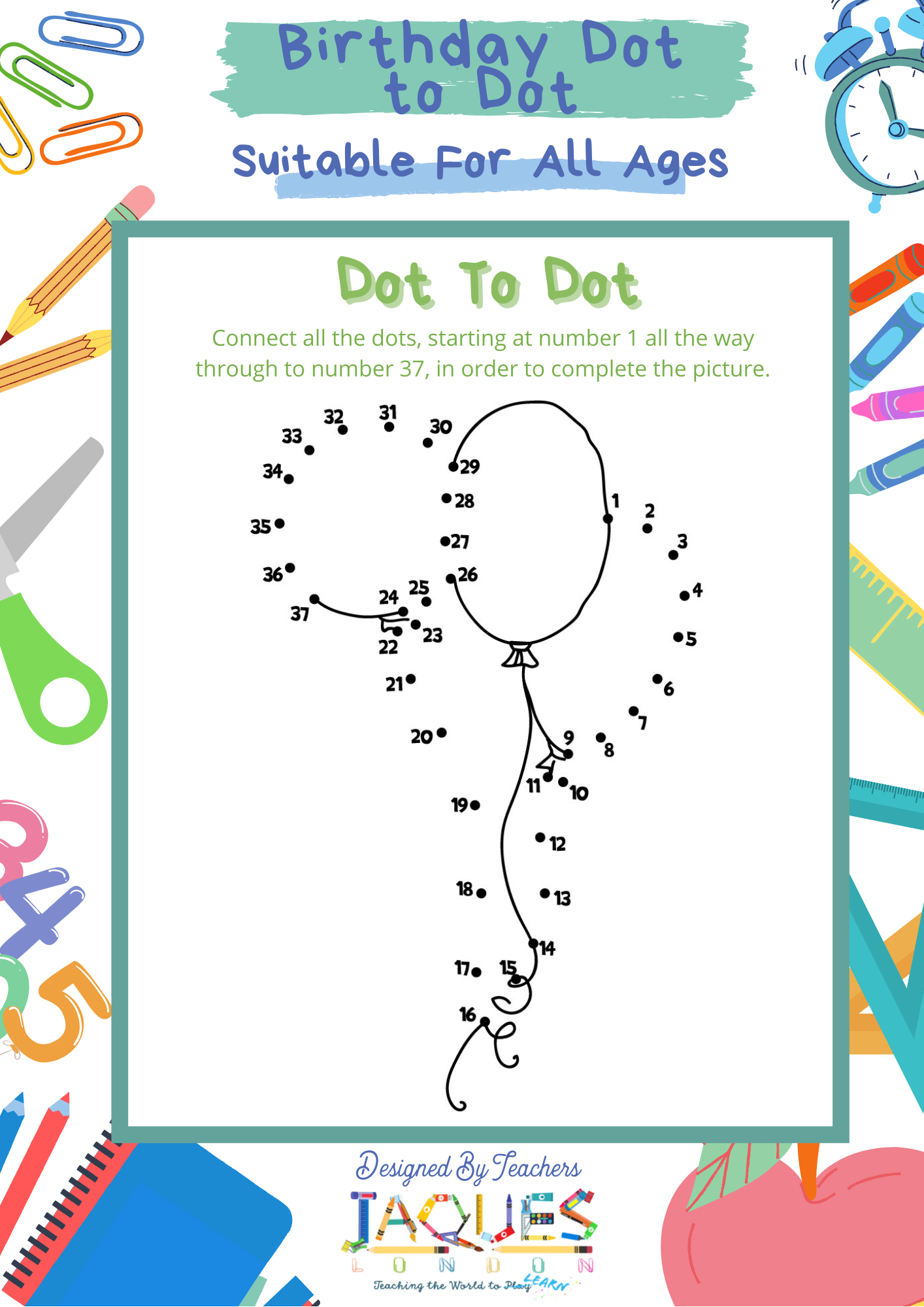 Party Activity Pack for Kids – Jaques of London