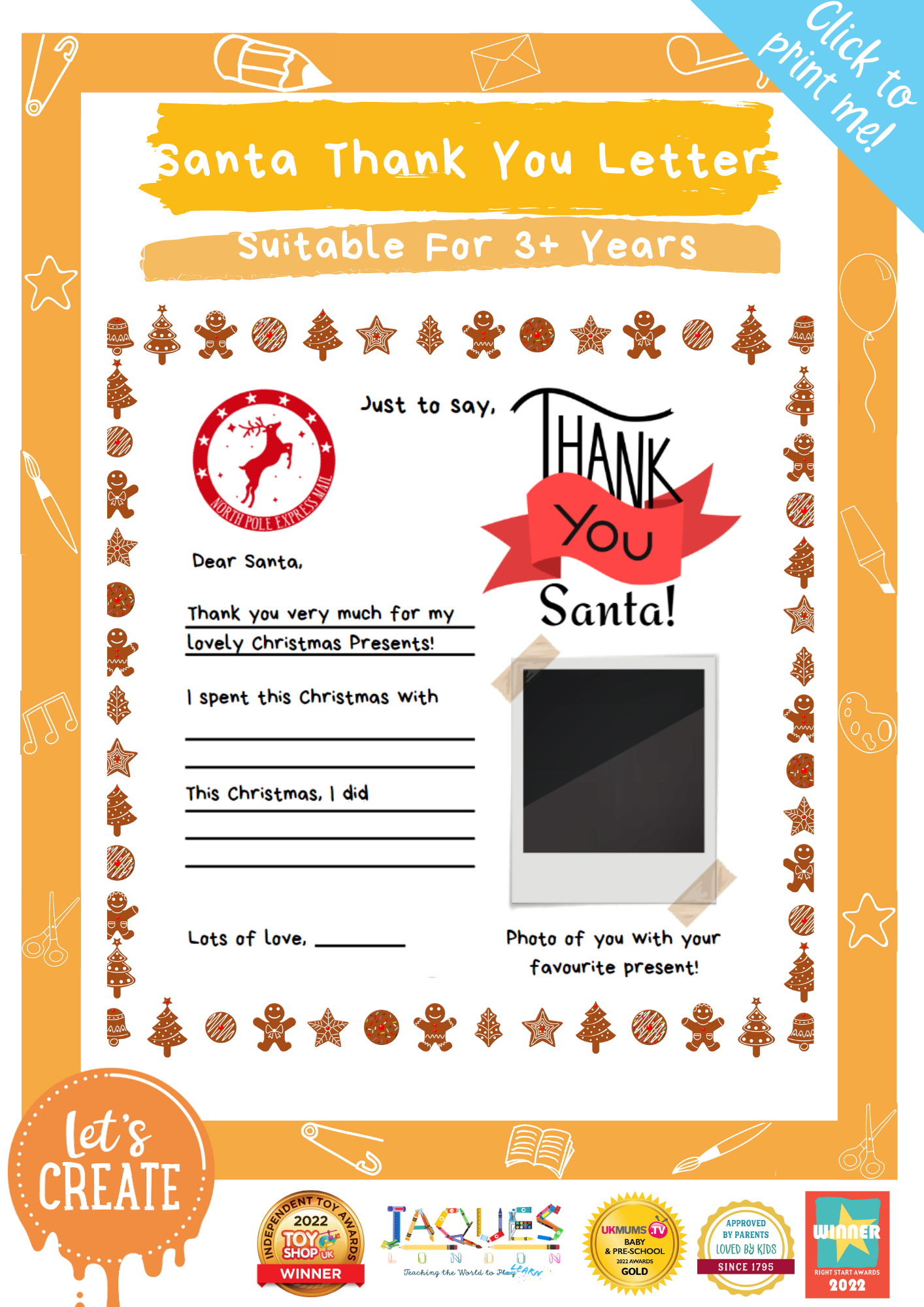 Santa Thank You Letter – Jaques of London