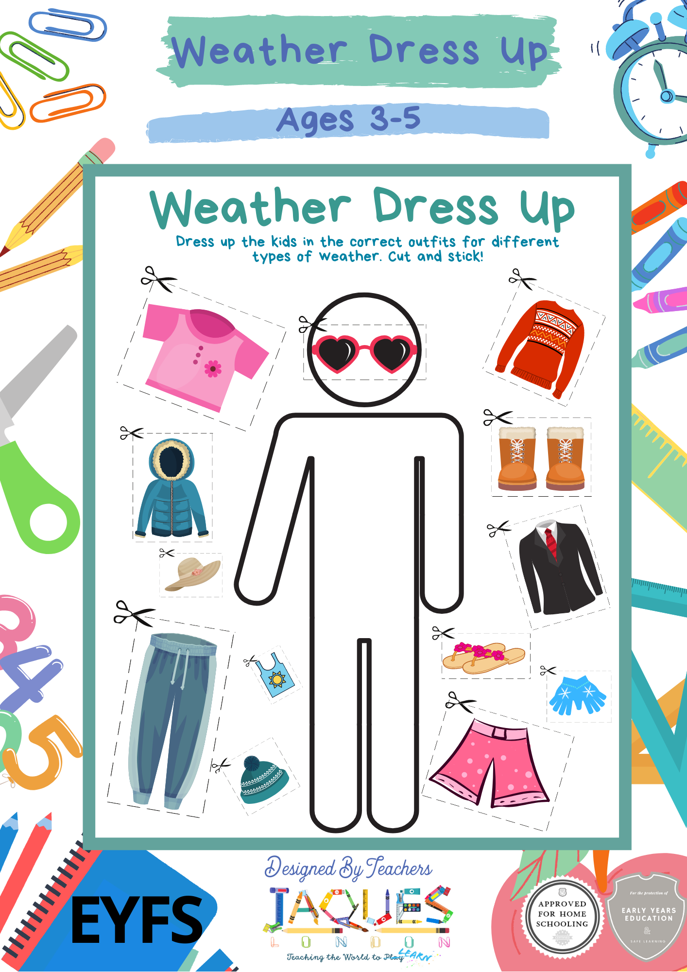 Weather Dress Up Downloadable | Free Downloadable – Jaques of London