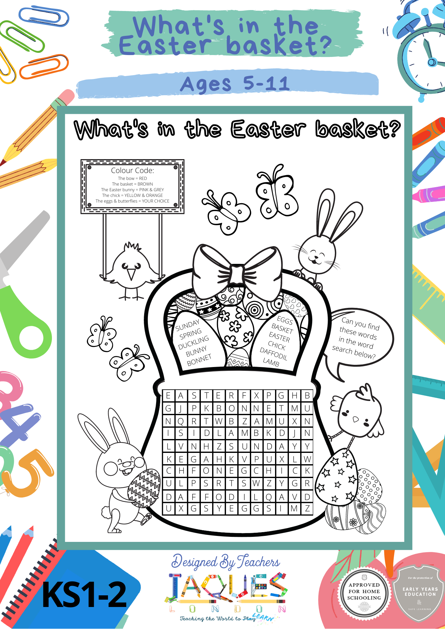 Easter Word Search - KS 1 & 2 – Jaques of London