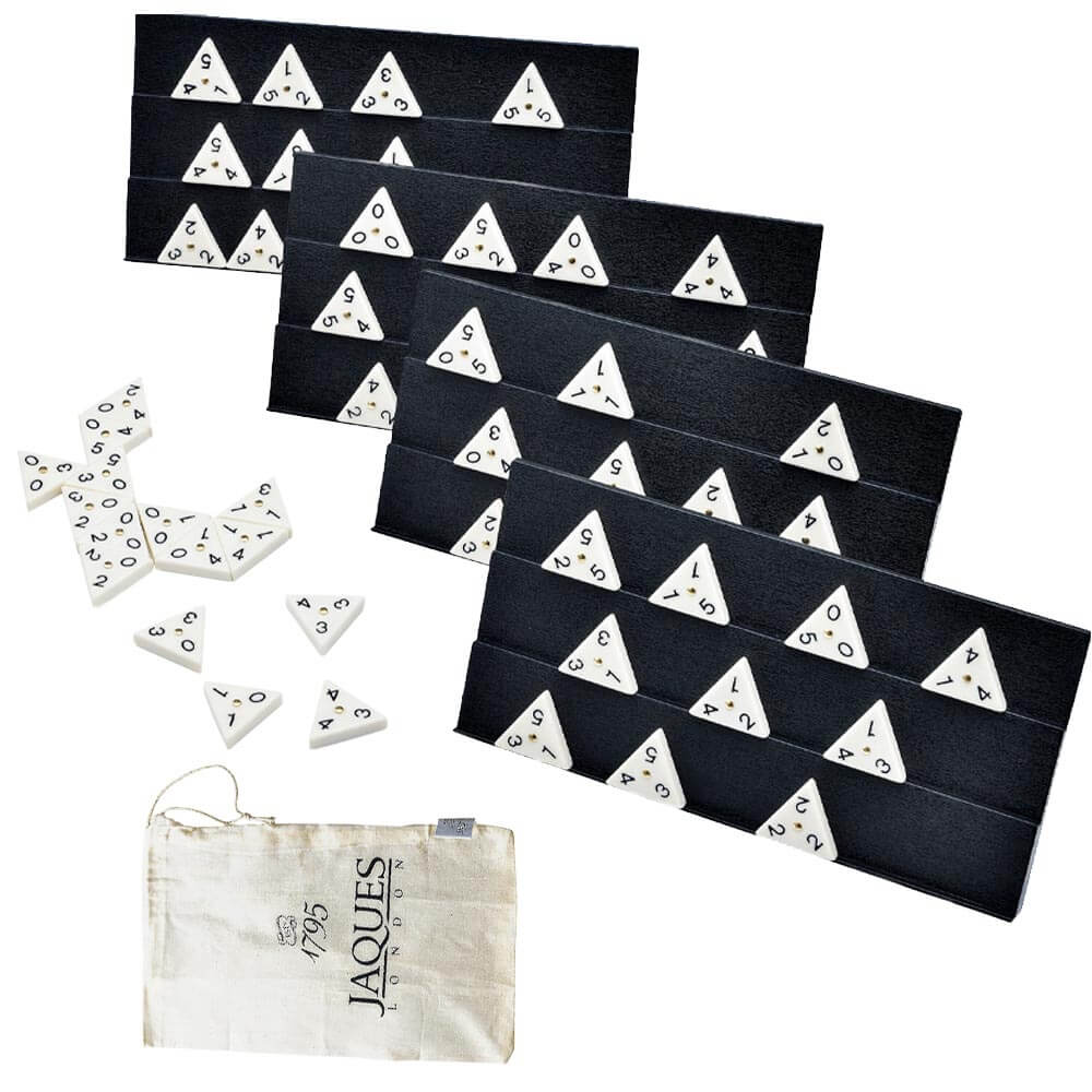 Triangle Dominoes | Travel Dominoes Set – Jaques of London