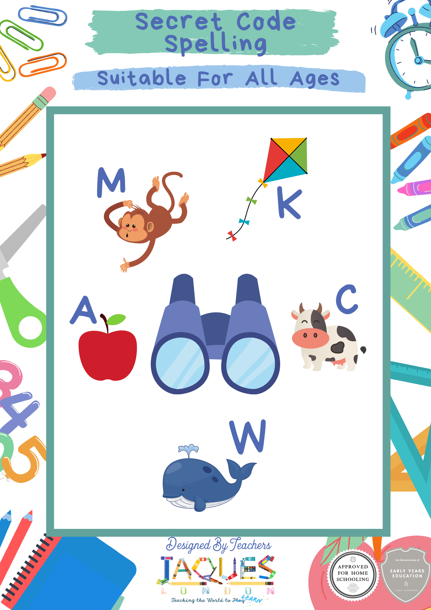 Secret Code Spelling Game – Jaques of London