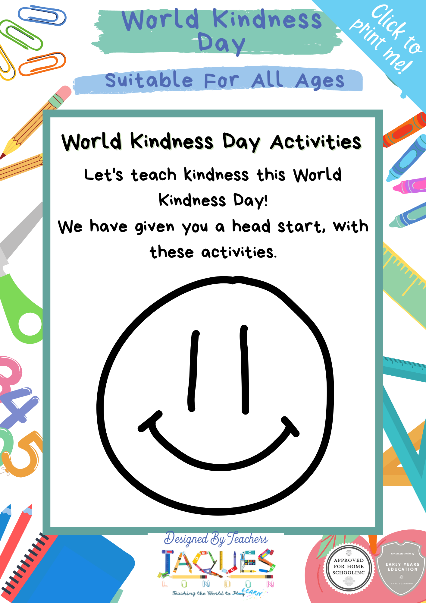 World Kindness Day Activity Pack – Jaques of London