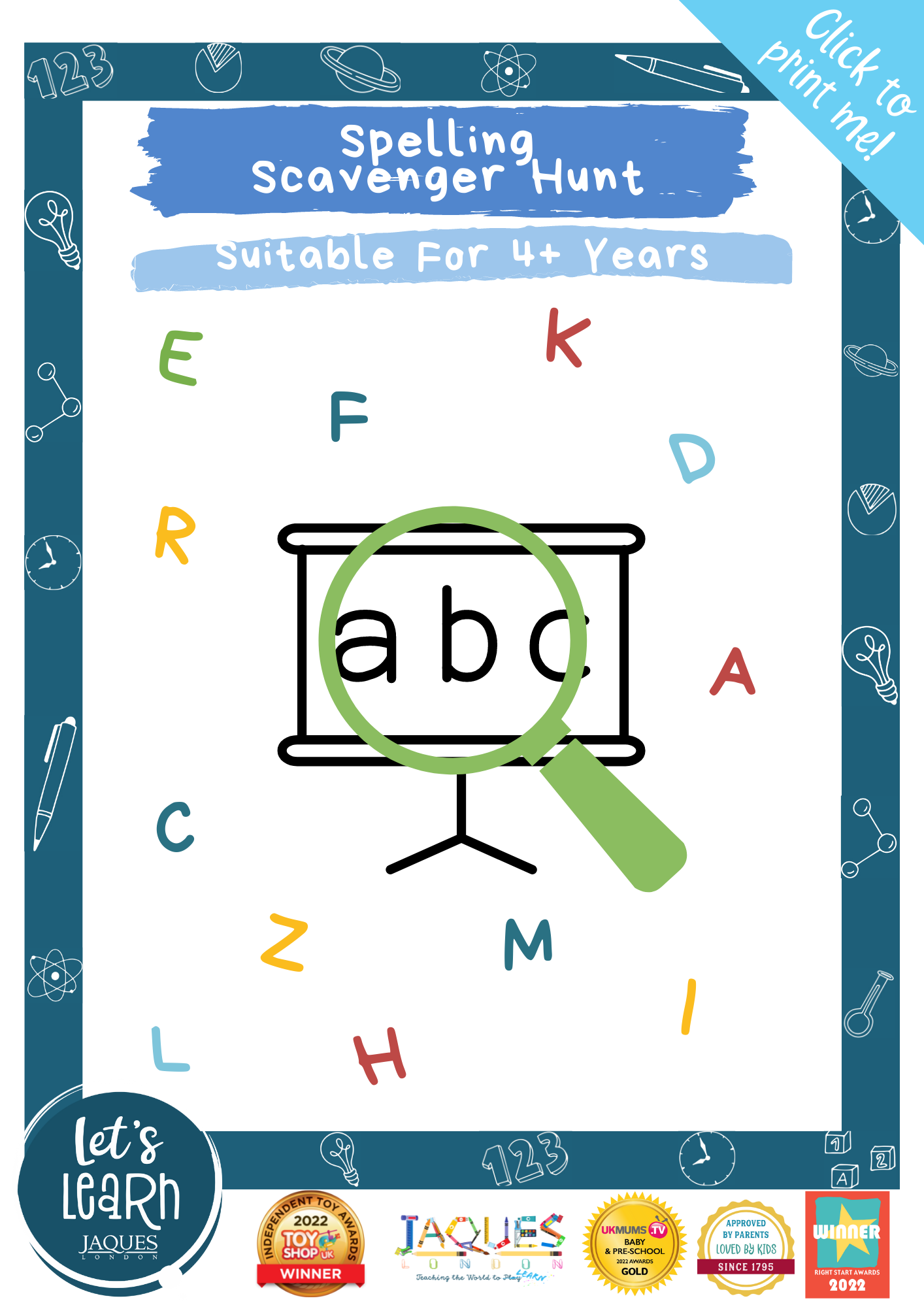 Spelling Scavenger Hunt – Jaques of London