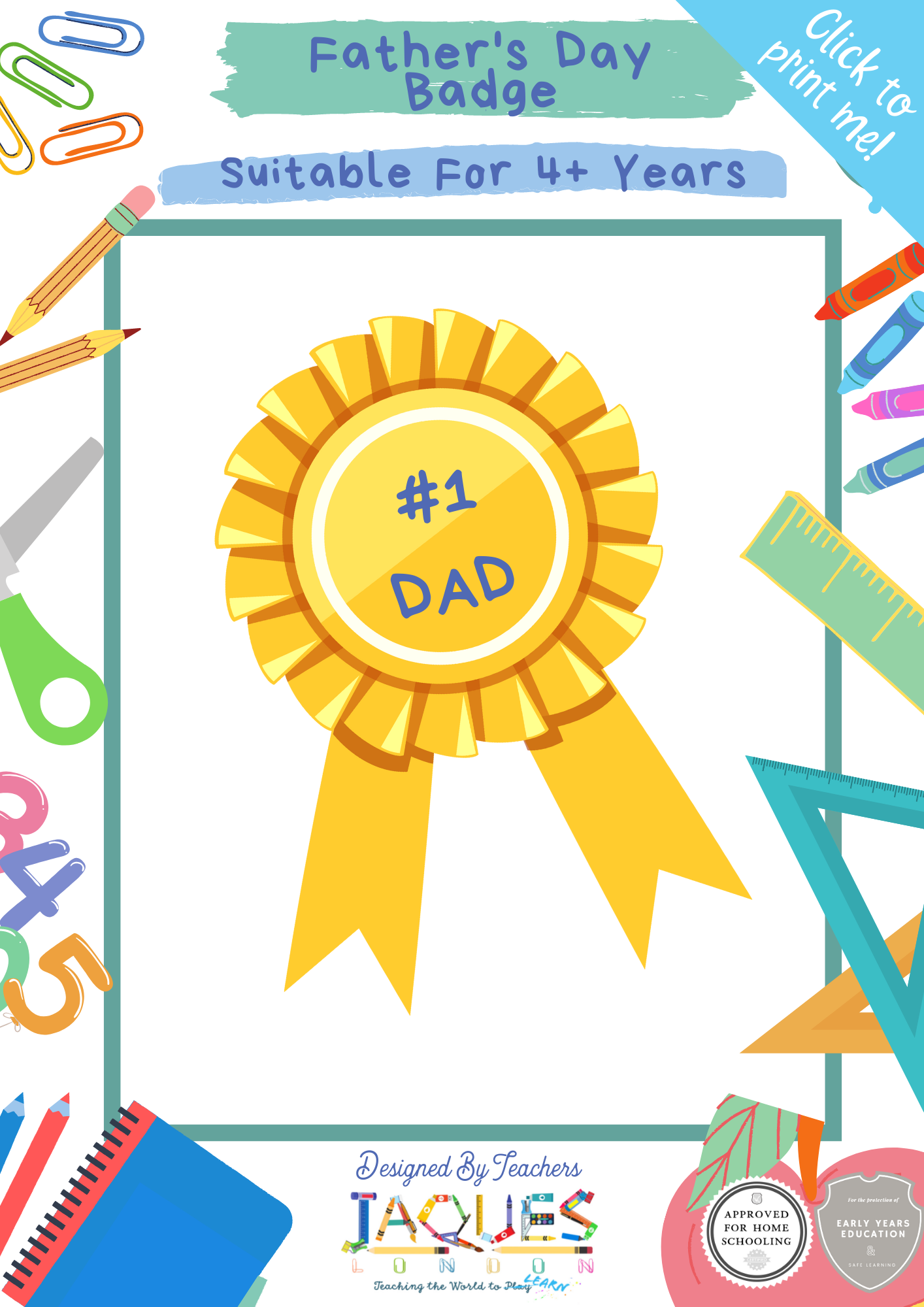 Make Your Dad a Badge For Father's Day – Jaques of London