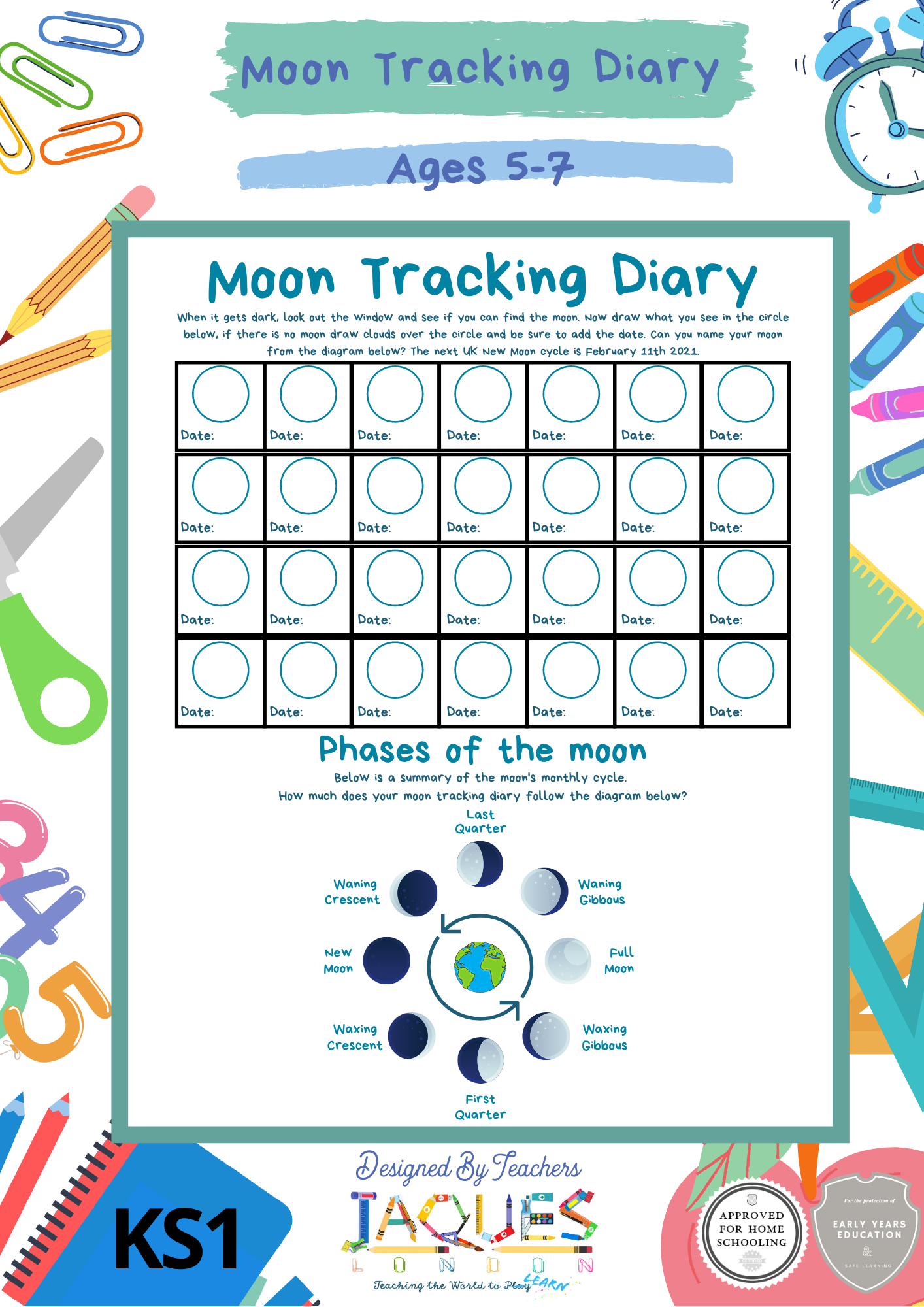 Moon Tracking Diary – Jaques of London