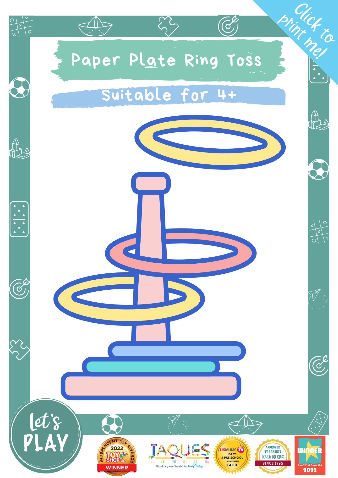 Paper Plate Ring Toss – Jaques of London