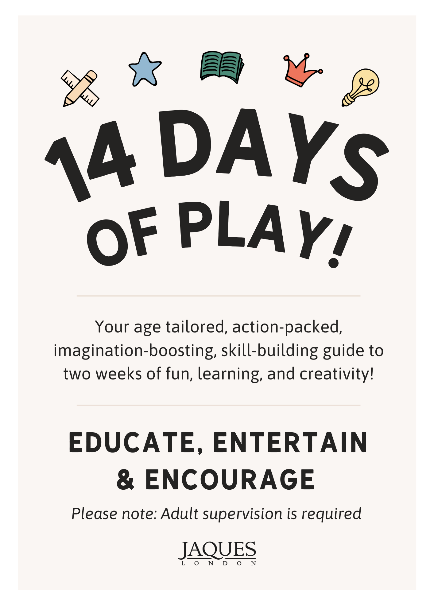 14 Ways to Play - Two Weeks of Screen-Free, Skill-Building Fun ...