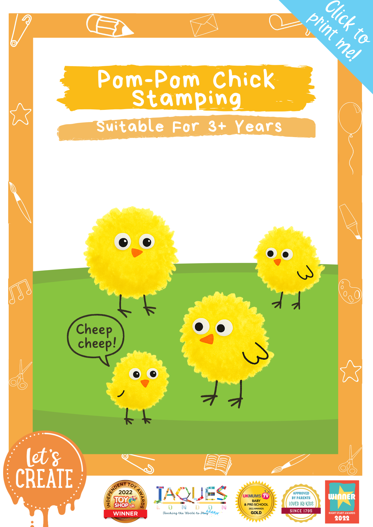 Pom-Pom Chick Stamping – Jaques of London