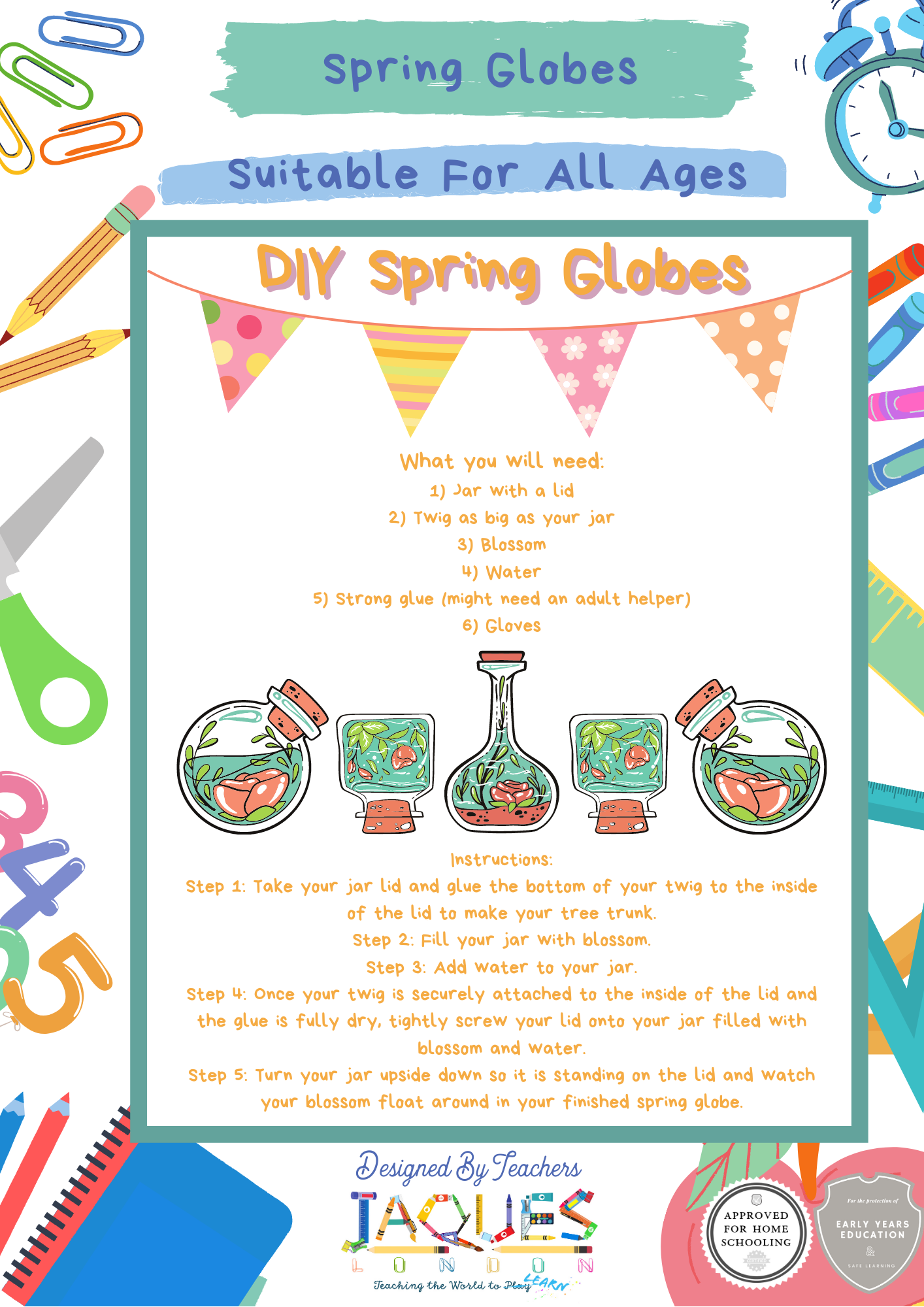 Create Spring Jars - Kids Activity – Jaques of London