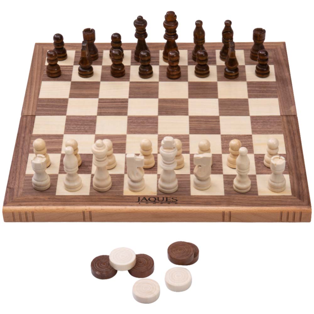 Folding Chess Board | Chess Draughts & Backgammon Set – Jaques of London