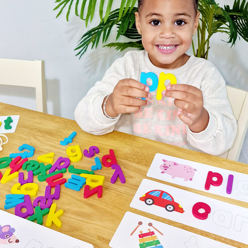 Kids' Spelling Game | Wooden Letters & Word Cards – Jaques of London