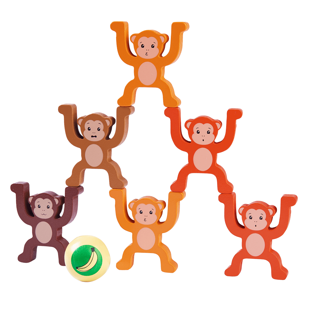 Stacking Monkeys | Wooden Stacking Toy – Jaques of London