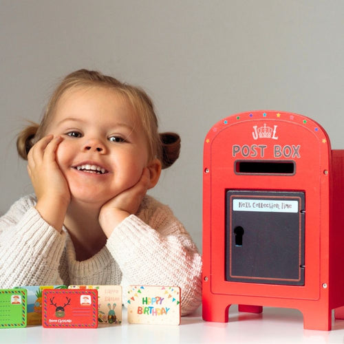 Wooden Post Box | Kids Pretend Play Toy – Jaques of London
