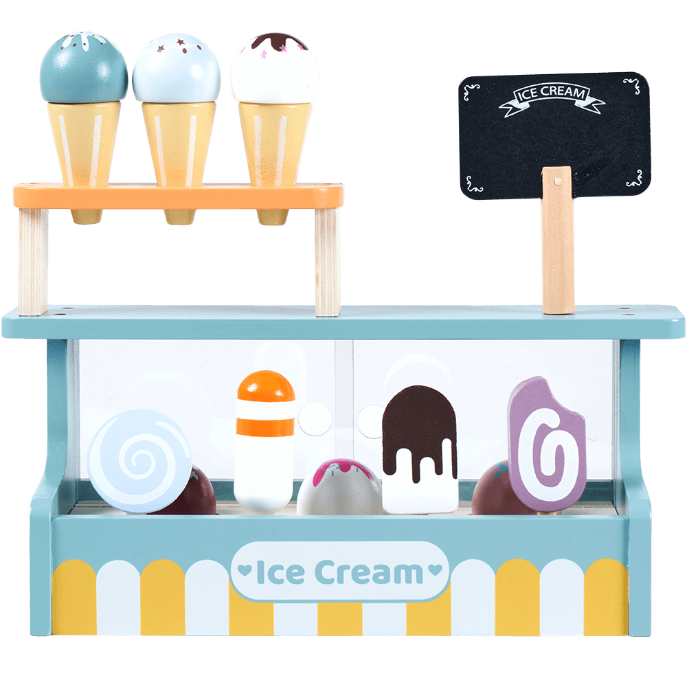 Wooden Ice Cream Counter | Wooden Play Food