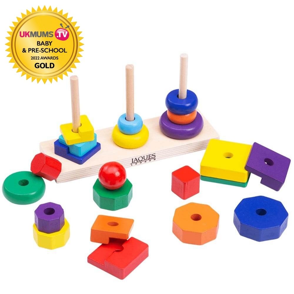 Colour Stacker | Wooden Stacking Toy – Jaques of London