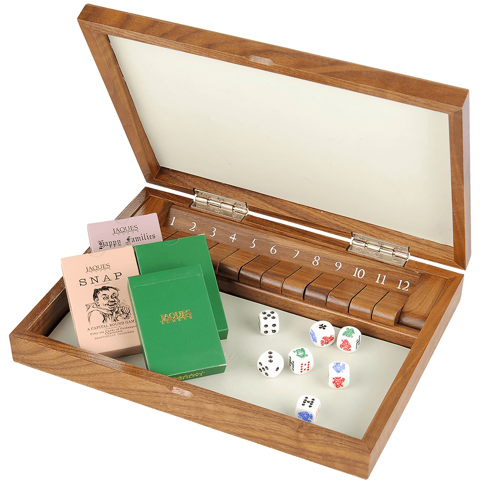 Shut the Box - Grand Black Walnut Shut The Box With Lid Compendium ...