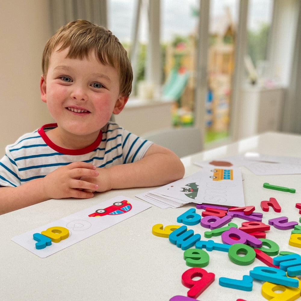 Kids' Spelling Game | Wooden Letters & Word Cards – Jaques of London