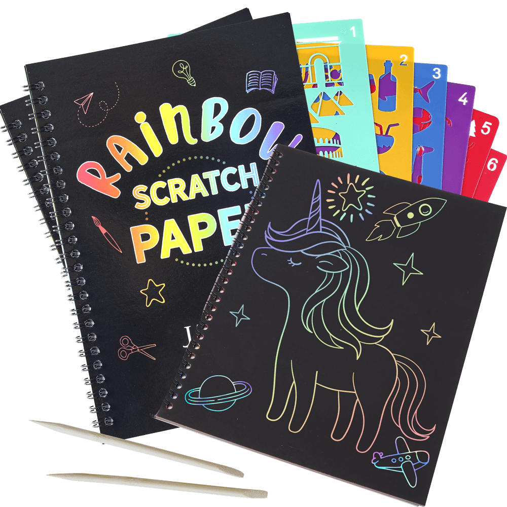 Rainbow Scratch Paper | Scratch Art Pad – Jaques of London