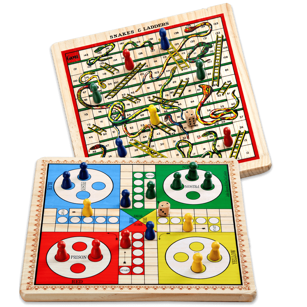 Classic Board Game | Snakes and Ladders & Ludo – Jaques of London