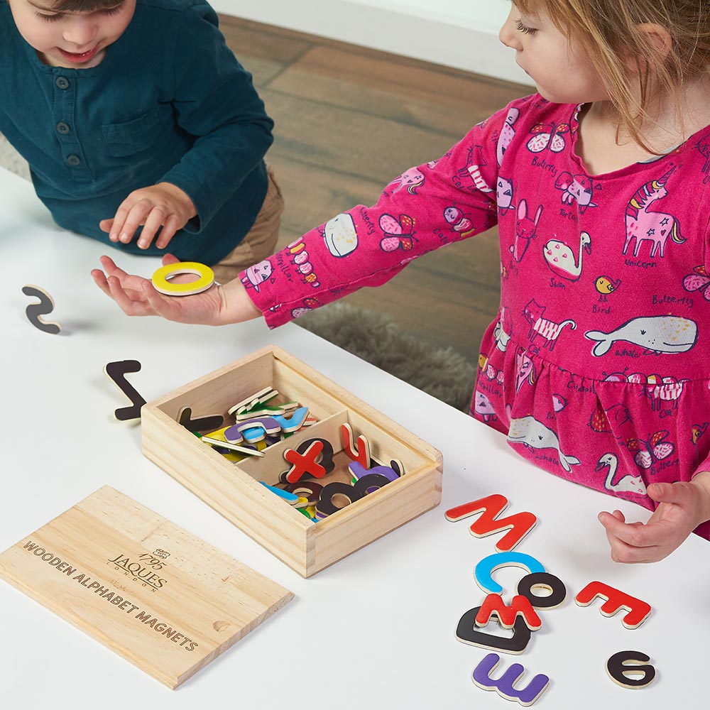 Wooden Alphabet Set - Magnetic Letters – Jaques of London