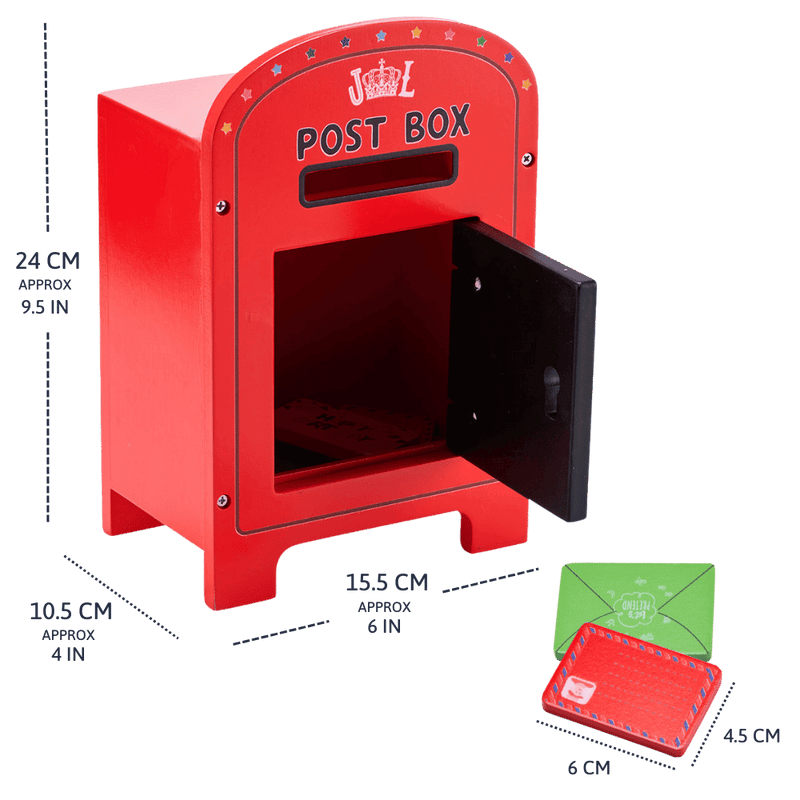 Wooden Post Box | Kids Pretend Play Toy