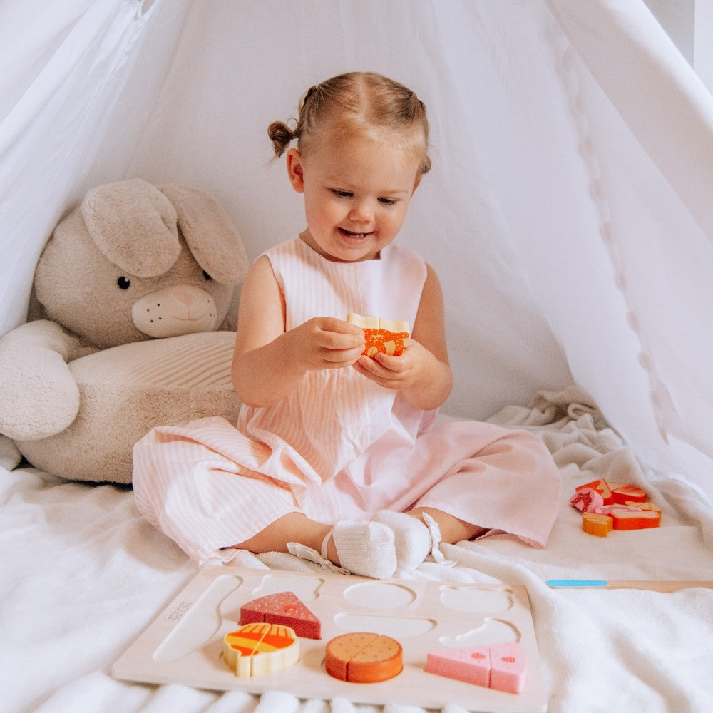 Toy Baking Set |Wooden Play Food – Jaques of London