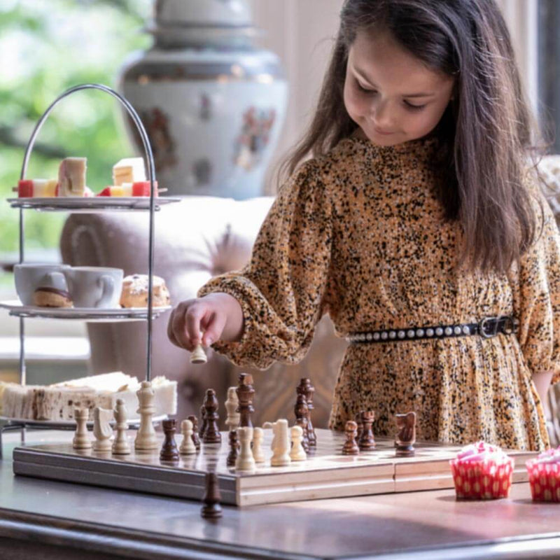 Complete Chess Board Set | 15 Inch Folding Board with Chess Pieces