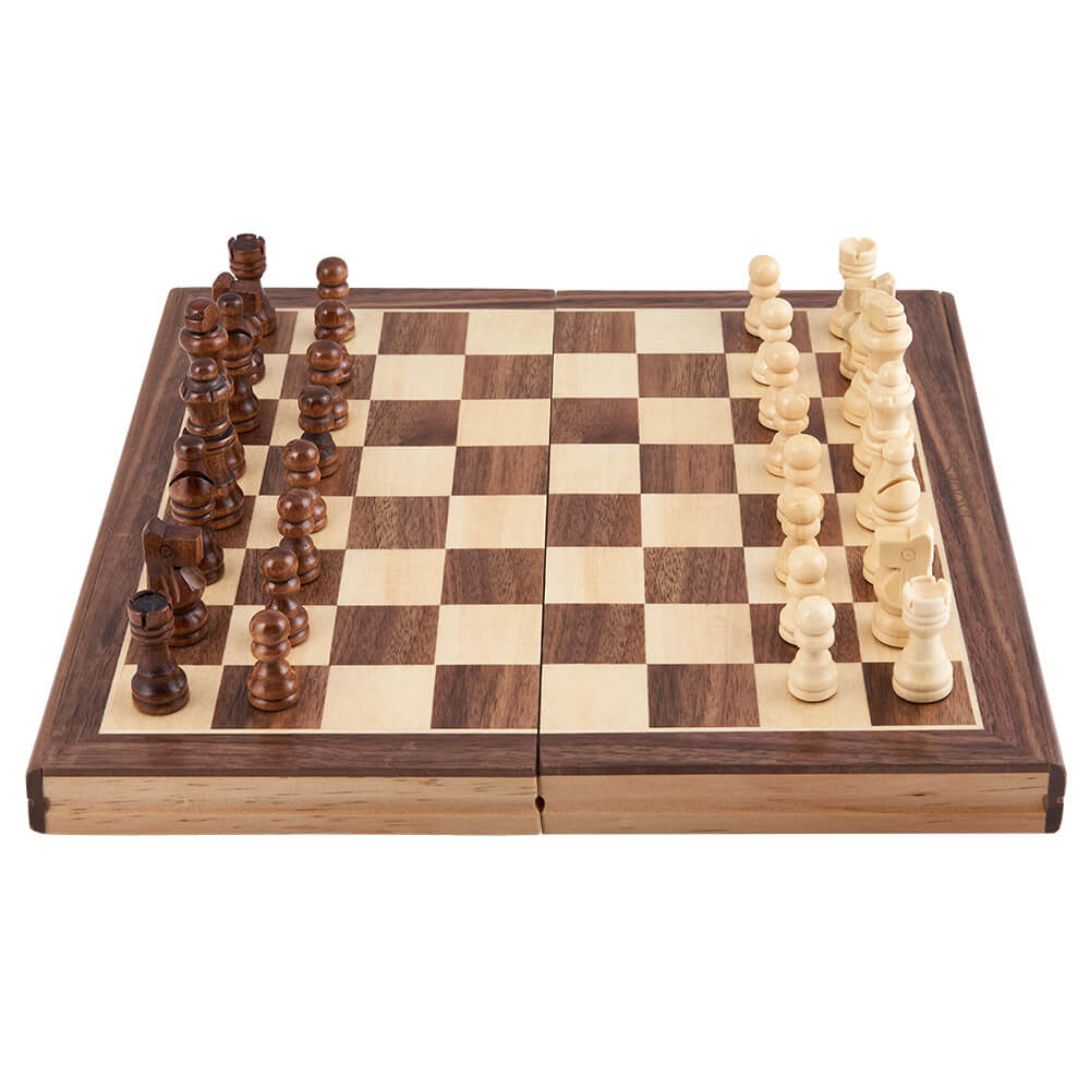Complete Chess Board Set | 15 Inch Folding Board with Chess Pieces