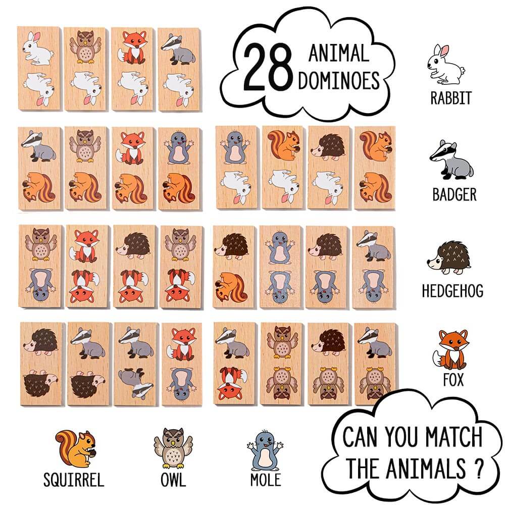 Animal Dominoes | Wildlife Game – Jaques of London