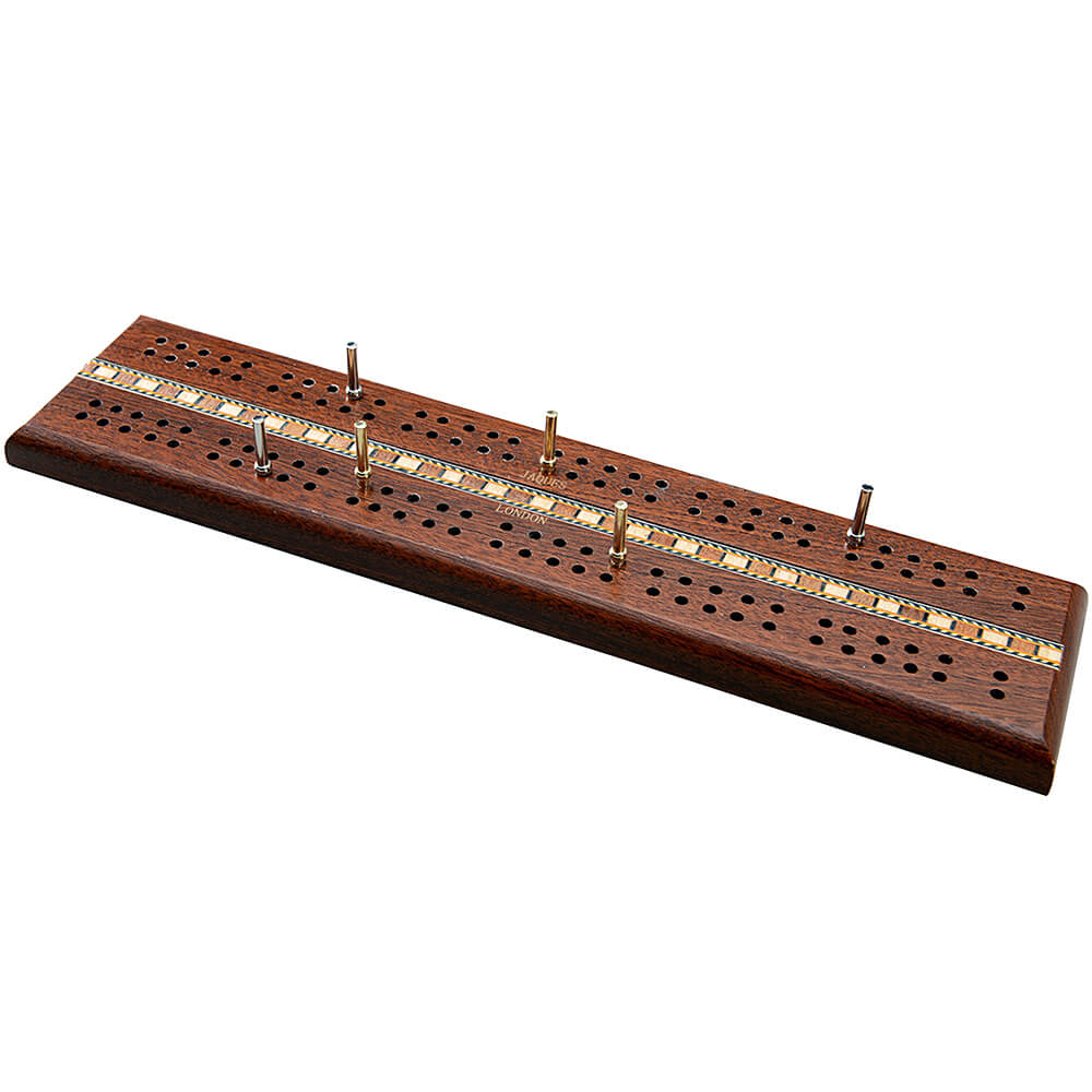Antique Cribbage Board | Solid Mahogany Wooden Board – Jaques of London