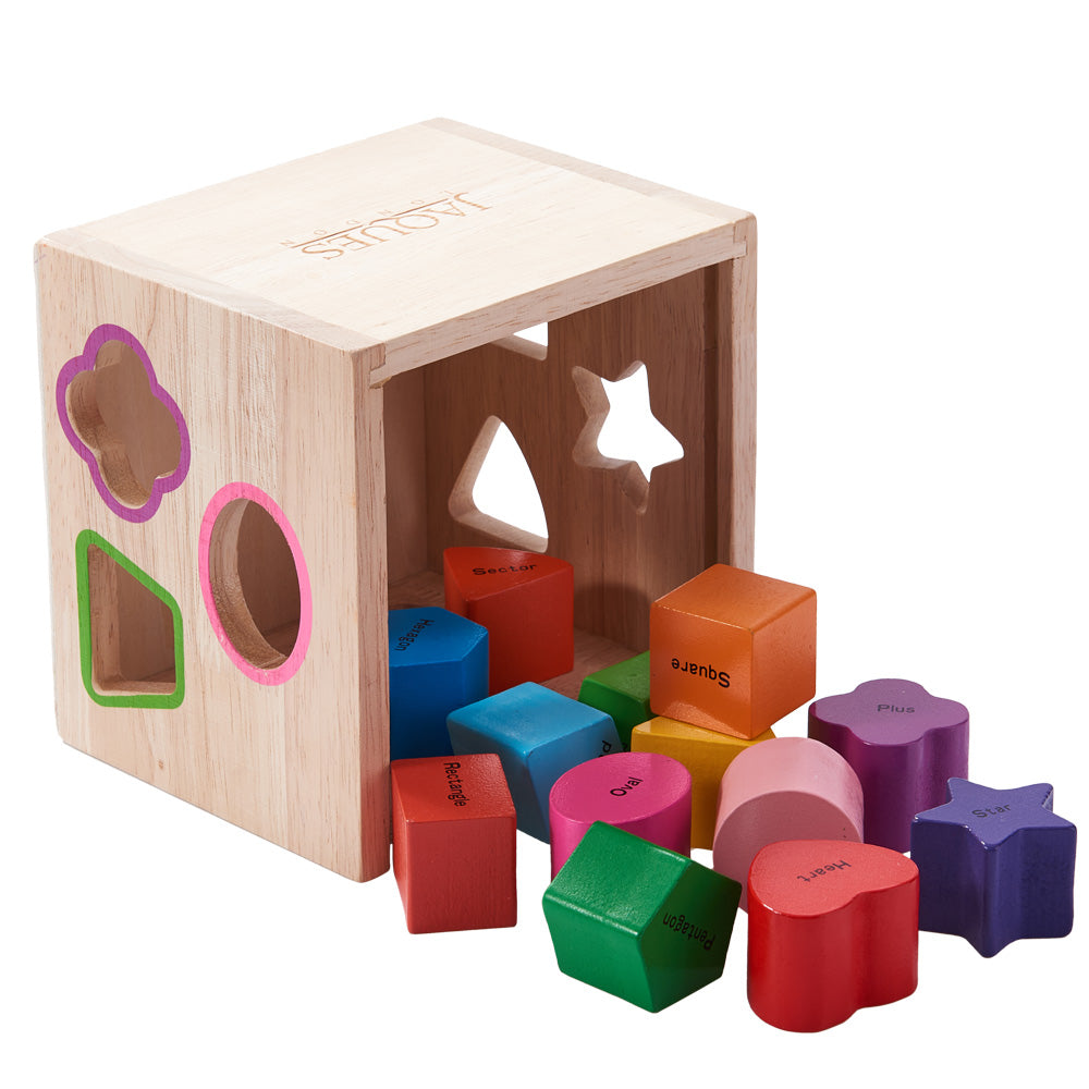 Shape Sorter | Wooden Shape Sorting Baby Toys | Jaques of London