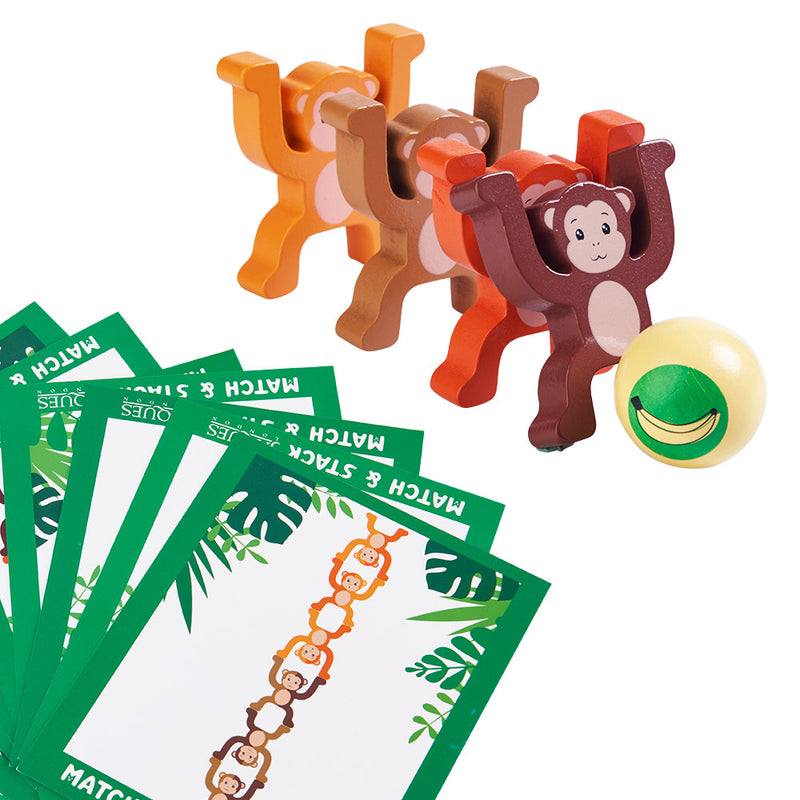 Stacking Monkeys | Wooden Stacking Toy