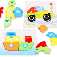 Transport Puzzles | Wooden Shape Puzzle